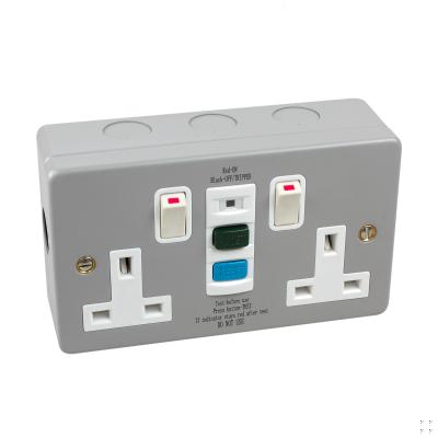 Axiom W Socket Twin RCD Switched Metal Clad | RCDMSSK2 | new.ie ...
